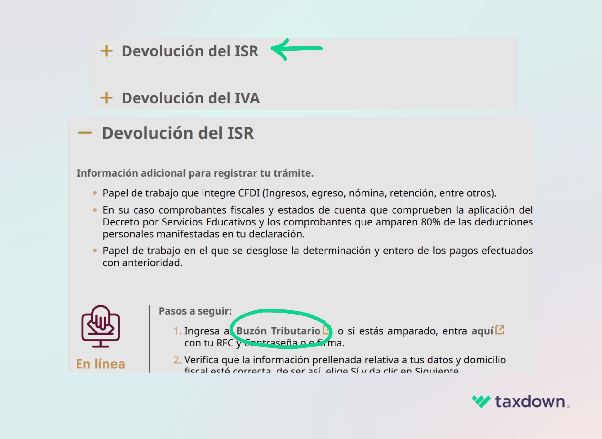 Qué es el Formato Electrónico de Devolución del SAT | TaxDown